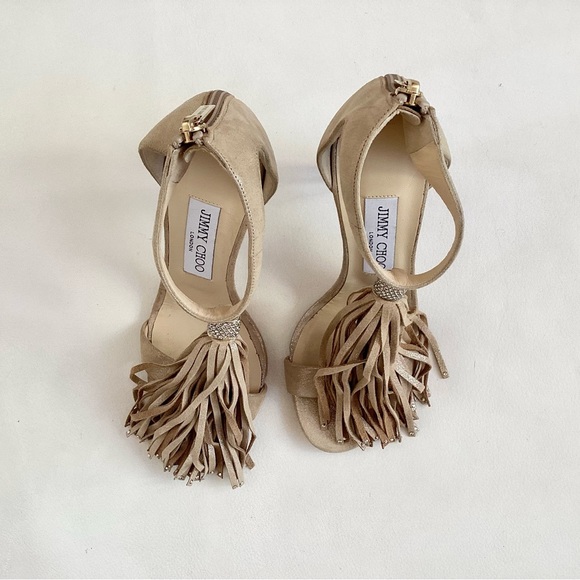 Jimmy Choo | Shoes | Jimmy Choo Viola Champagne Gold Crystal ...